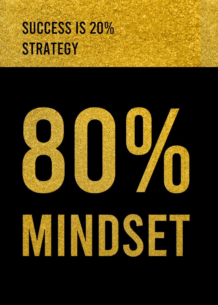 'Mindset For Success' Poster, picture, metal print, paint by Ammar Zain ...