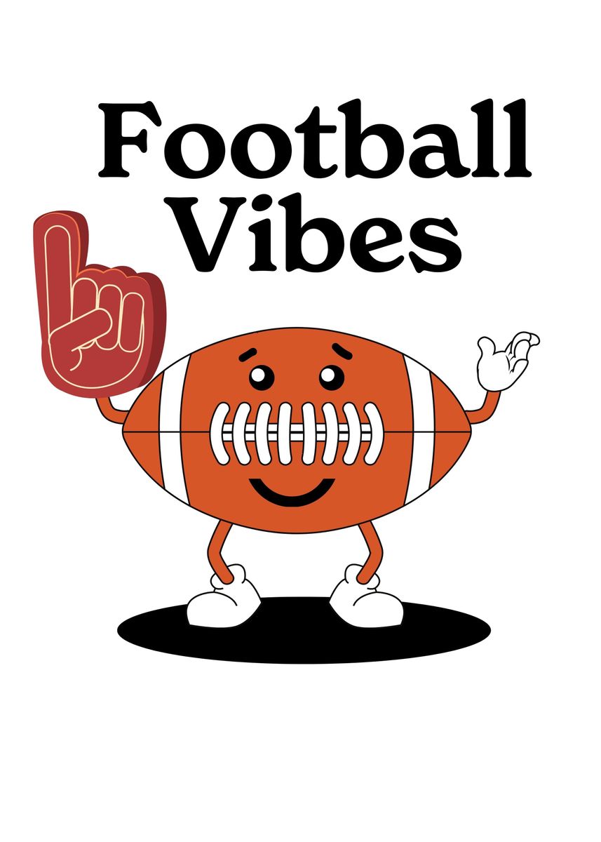 'football vibes' Poster, picture, metal print, paint by EDSON RAMOS ...