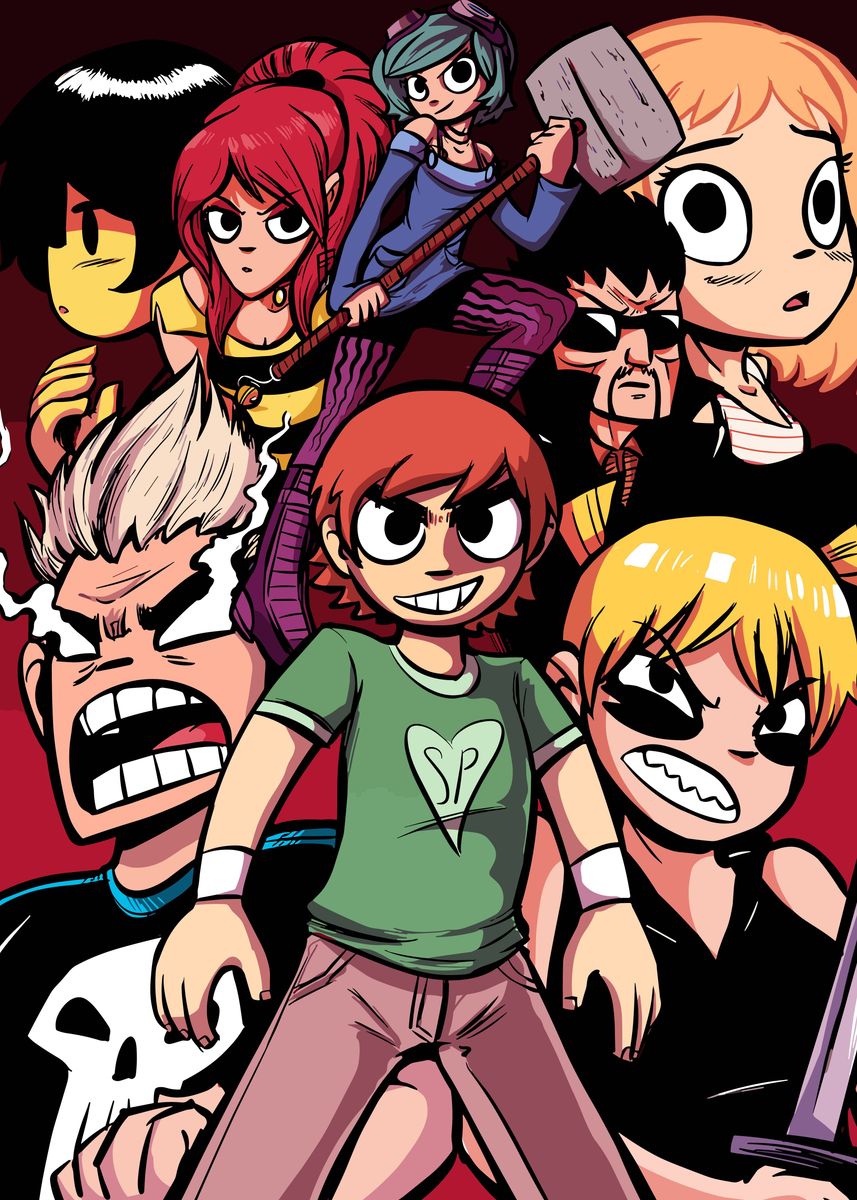 'Scott Pilgrim' Poster, picture, metal print, paint by Candy Capone ...