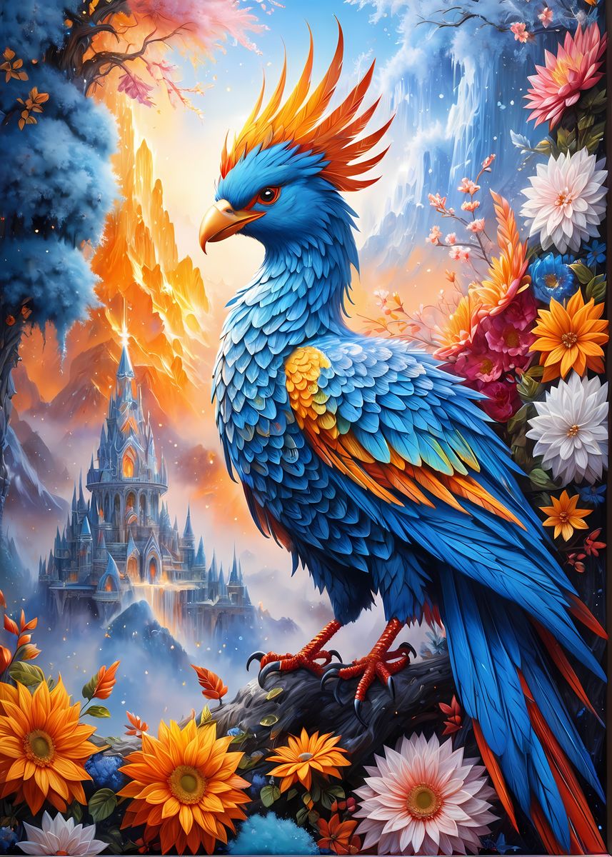 'Fantasy Phonix' Poster, picture, metal print, paint by Poster ...