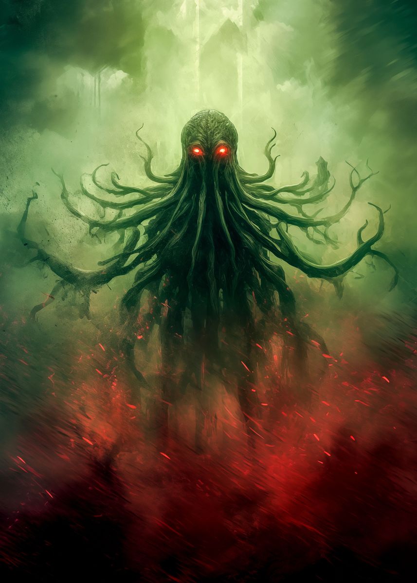 'Cthulhu Like Creature' Poster, picture, metal print, paint by The ...