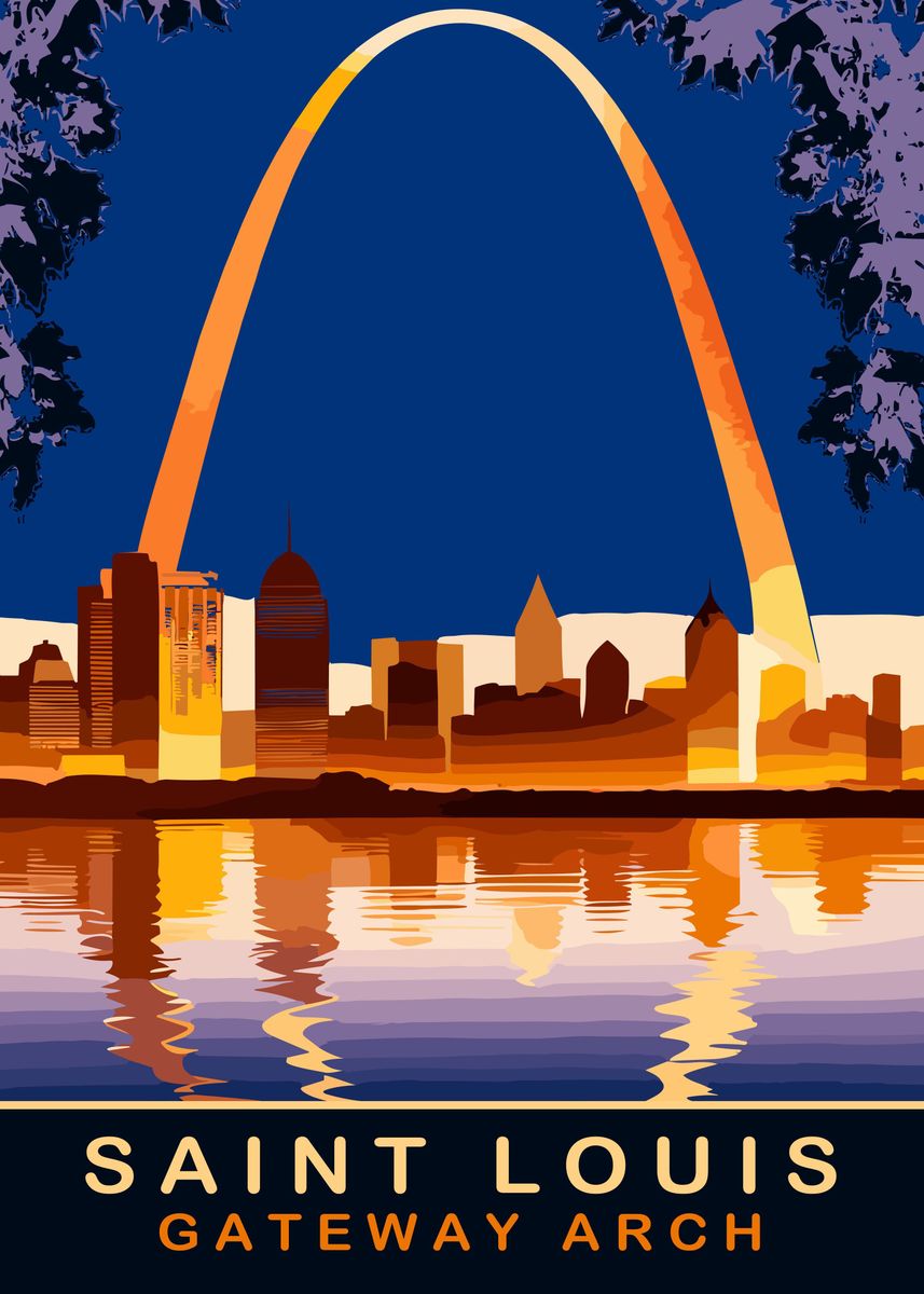 'Saint Louis' Poster, picture, metal print, paint by Long Shot | Displate