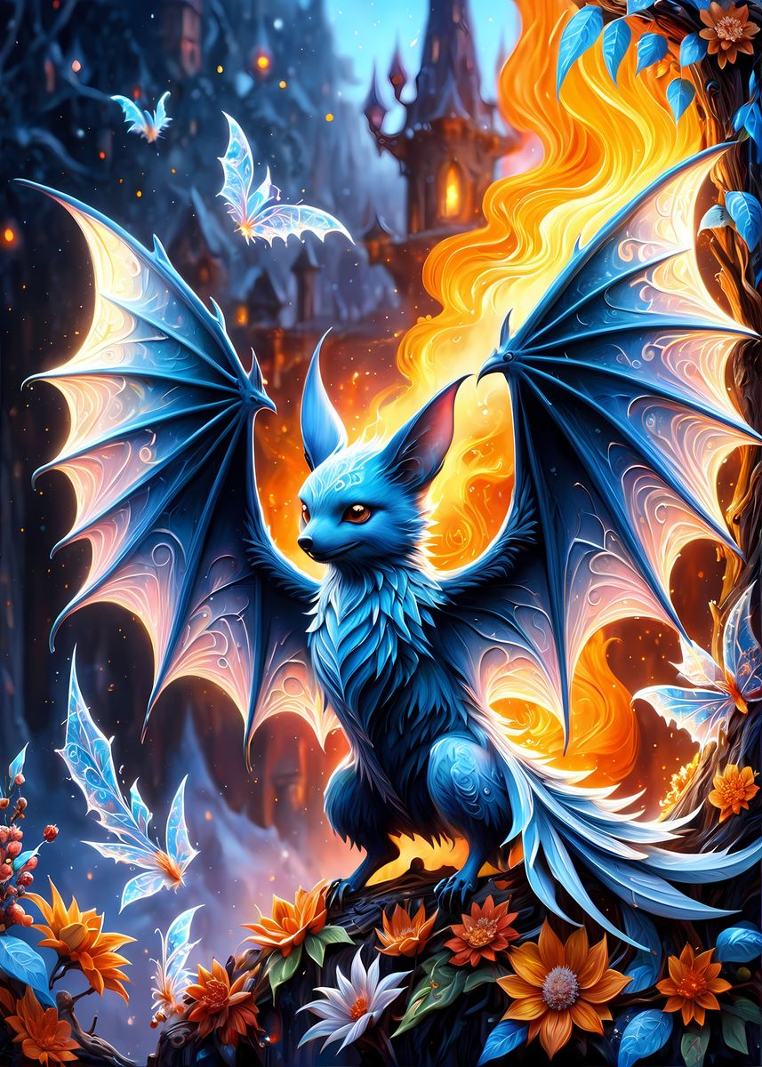 'Bat Ice Cold' Poster, picture, metal print, paint by Poster ...