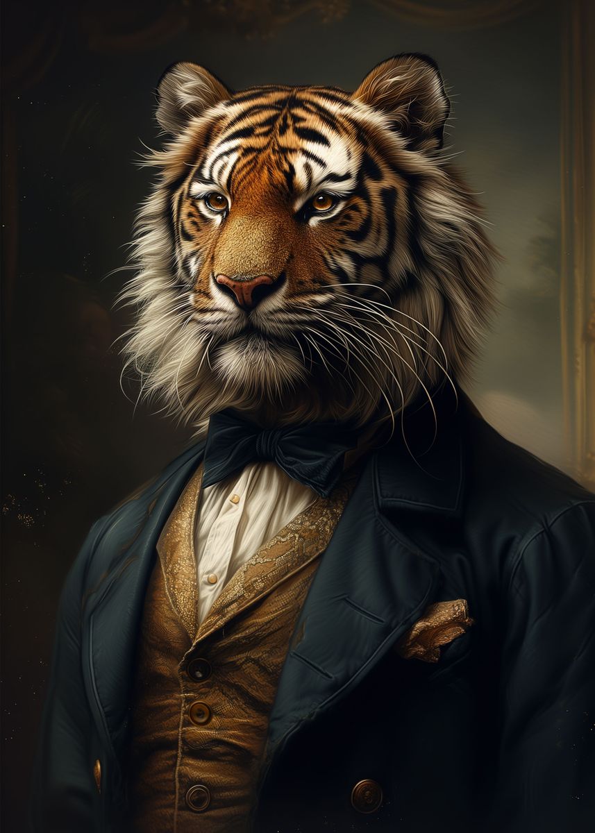 'Tiger Royalty' Poster, picture, metal print, paint by Notorious ...
