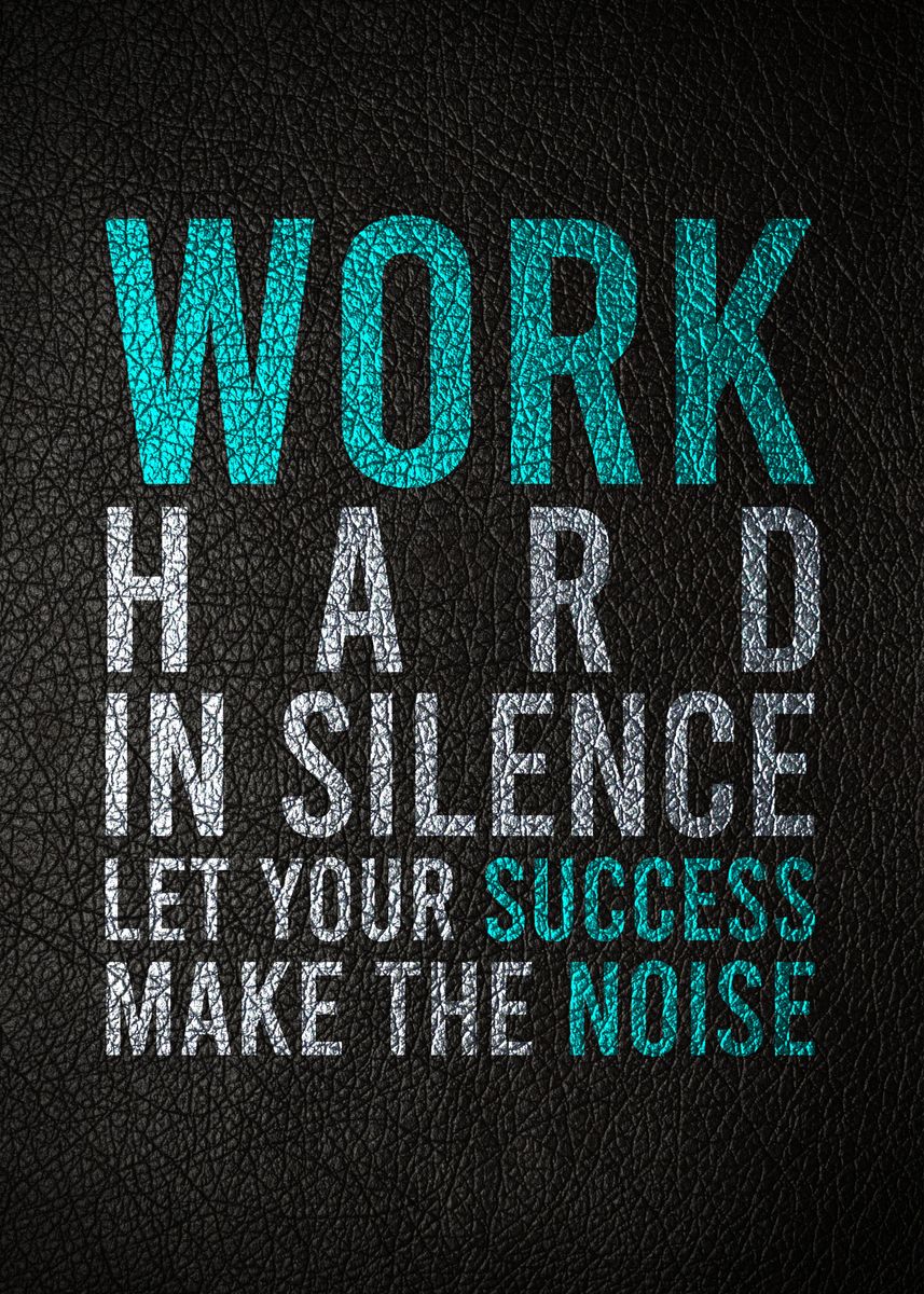 'Success Typography' Poster, picture, metal print, paint by Faisal ...