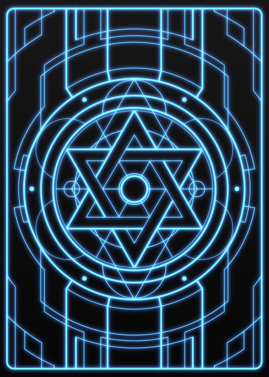 'Hexagram Symbol' Poster, picture, metal print, paint by Geometrical ...