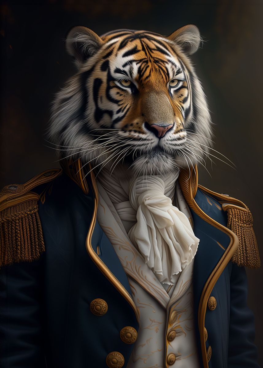 'Tiger Commander' Poster, picture, metal print, paint by Notorious ...