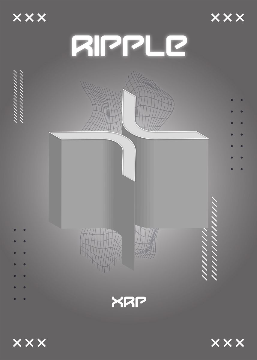 'Ripple XRP Coin' Poster, picture, metal print, paint by Colorize ...
