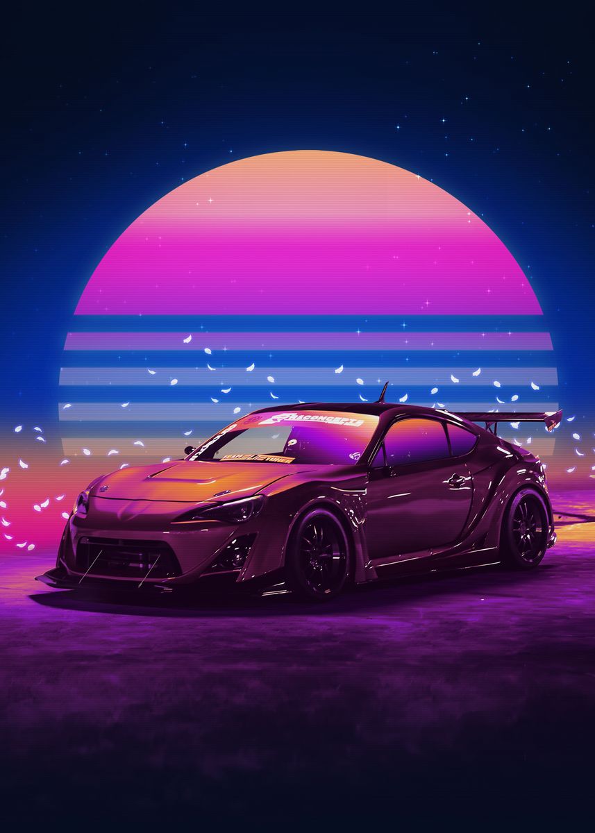 'Toyota 86 aka Scion FRS' Poster, picture, metal print, paint by ...