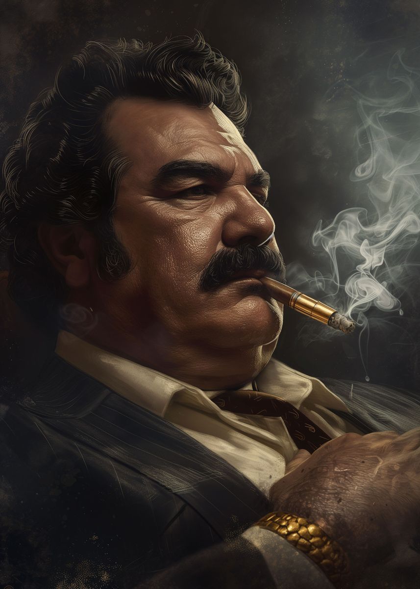 'Cigarillo Charisma' Poster, picture, metal print, paint by Art Concept ...