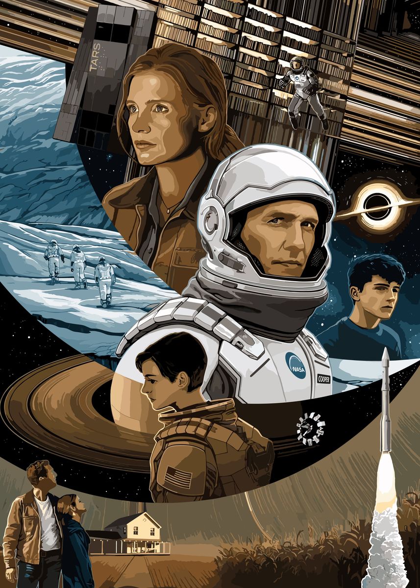 'Interstellar' Poster, picture, metal print, paint by Candy Capone ...