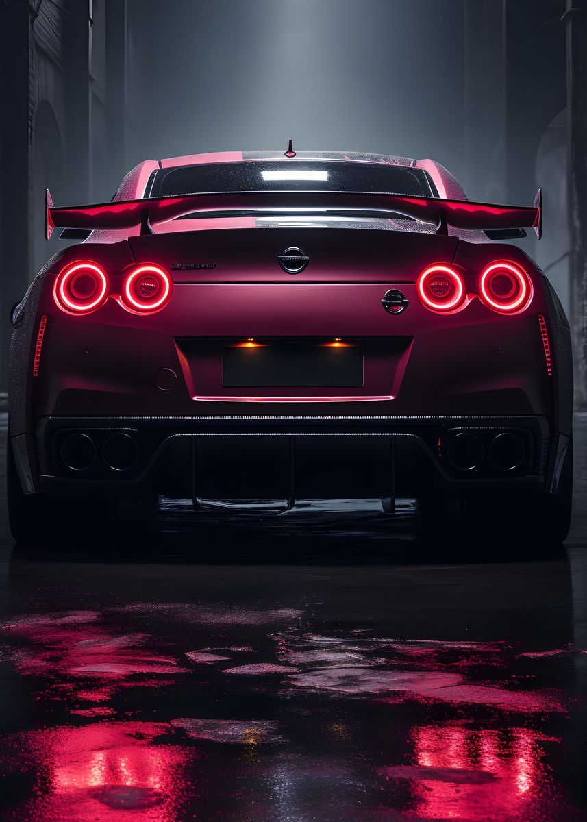 'Nissan GTR Car' Poster, picture, metal print, paint by ART JOY STUDIO ...