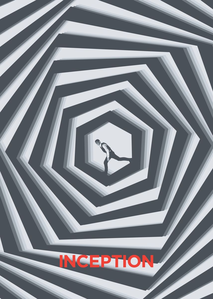 'Inception' Poster, picture, metal print, paint by Kurizura Art | Displate