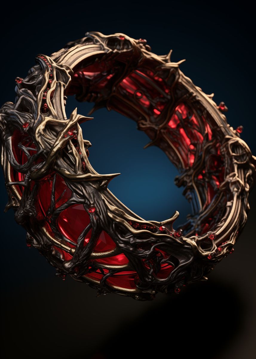 'Bloody Magic Rings' Poster, picture, metal print, paint by VAGANTE ...