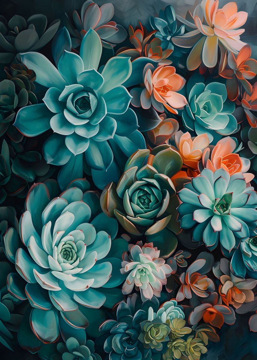 'Floral Whispers' Poster, picture, metal print, paint by MajopArt ...