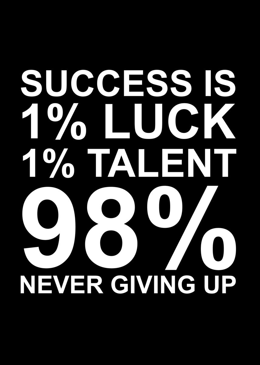 'success equation formula' Poster, picture, metal print, paint by ...