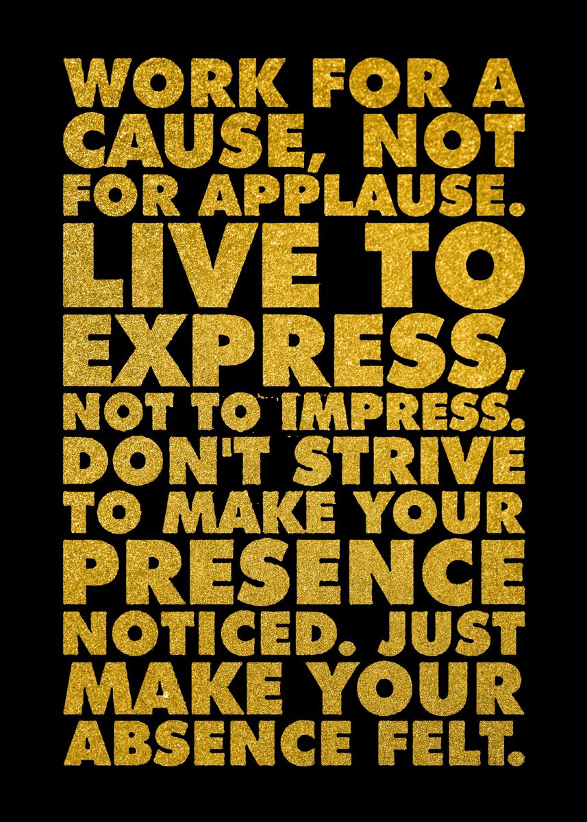 'Work For A Cause' Poster, picture, metal print, paint by Anin Studio ...