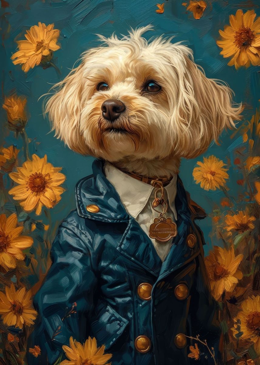 'Van Dog II' Poster, picture, metal print, paint by Deja Reve | Displate