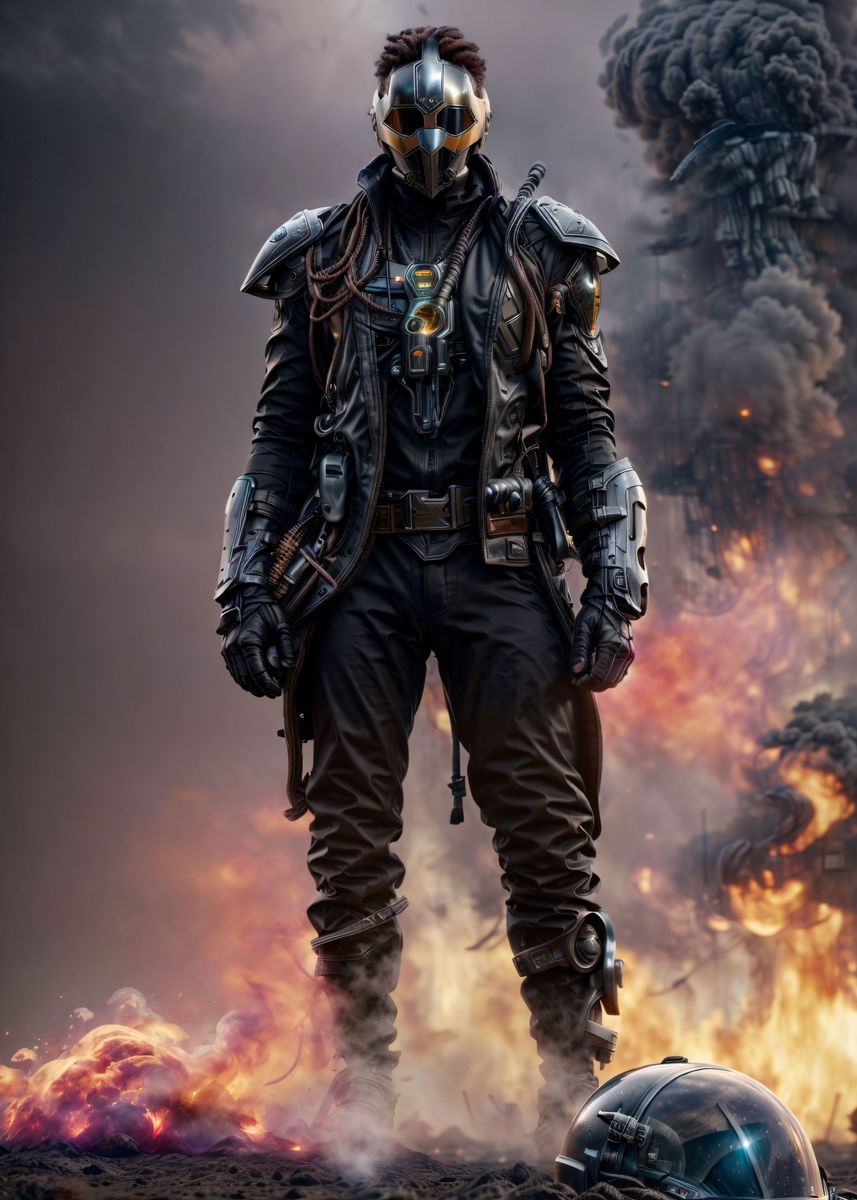 'Fantasy Person' Poster, picture, metal print, paint by Rami | Displate