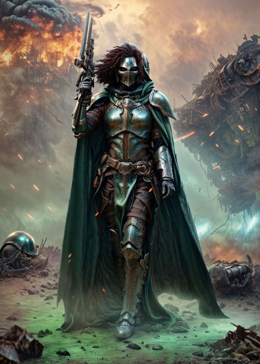 'Fantasy Person' Poster, picture, metal print, paint by Rami | Displate