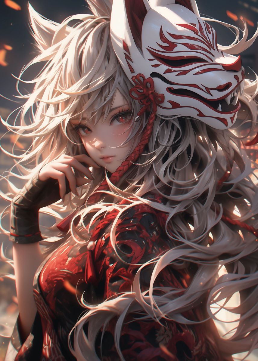 'Anime Fantasy Ninja' Poster, picture, metal print, paint by Voxel ...