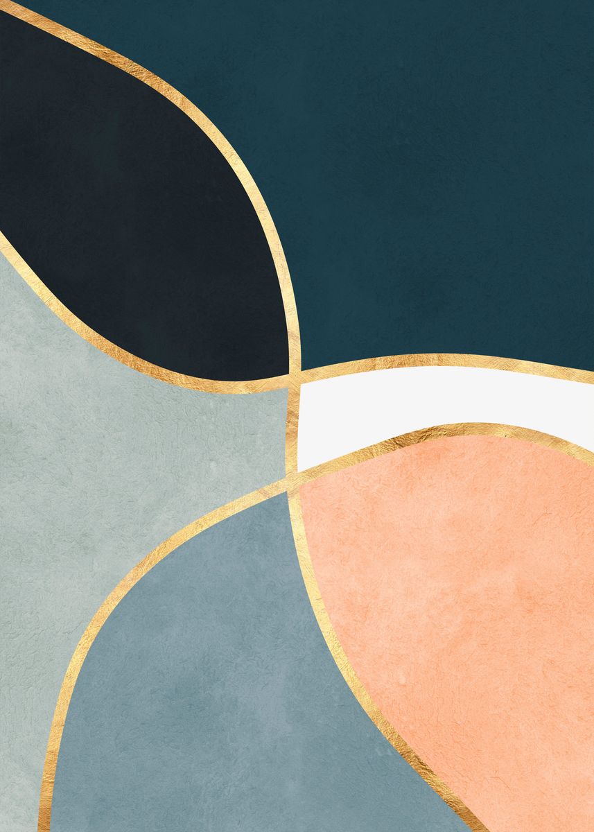 'Expressive forms 7' Poster, picture, metal print, paint by Vitor Costa ...