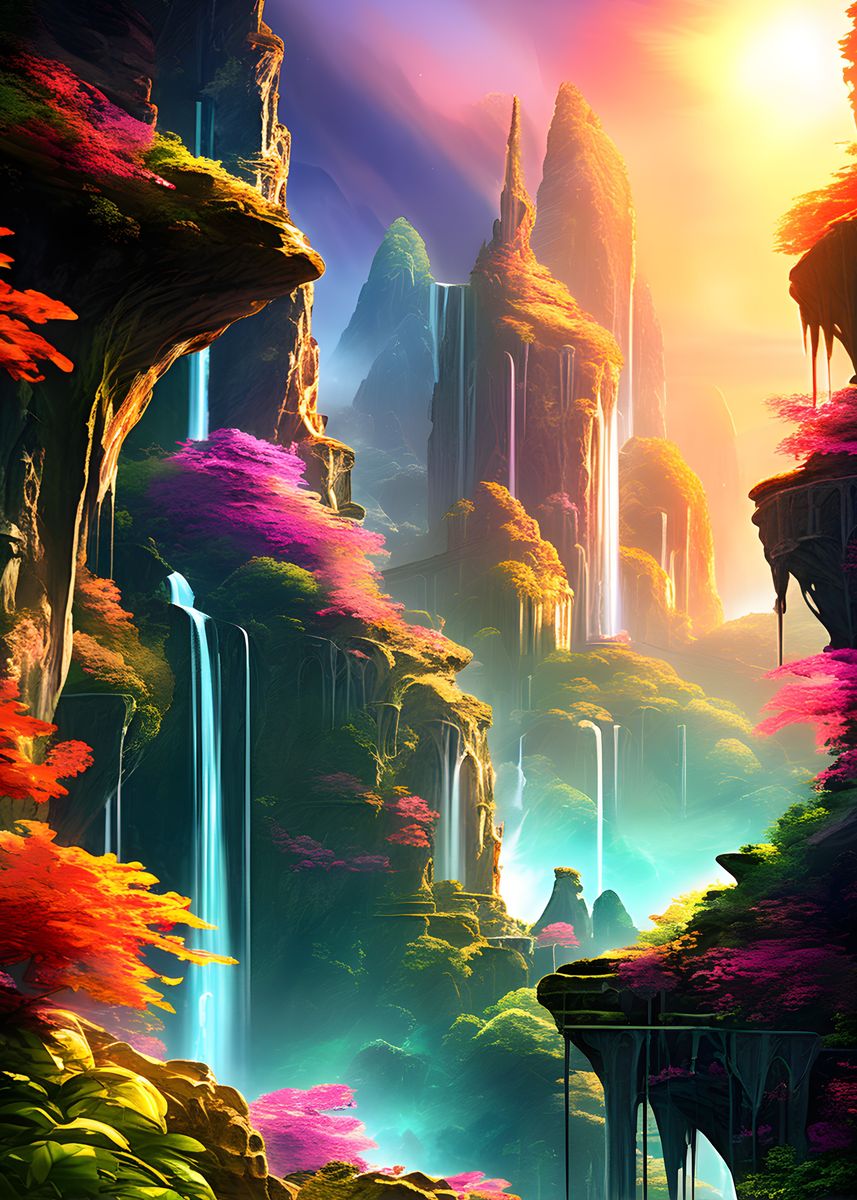 'Dominating Dreamscape' Poster, picture, metal print, paint by ...