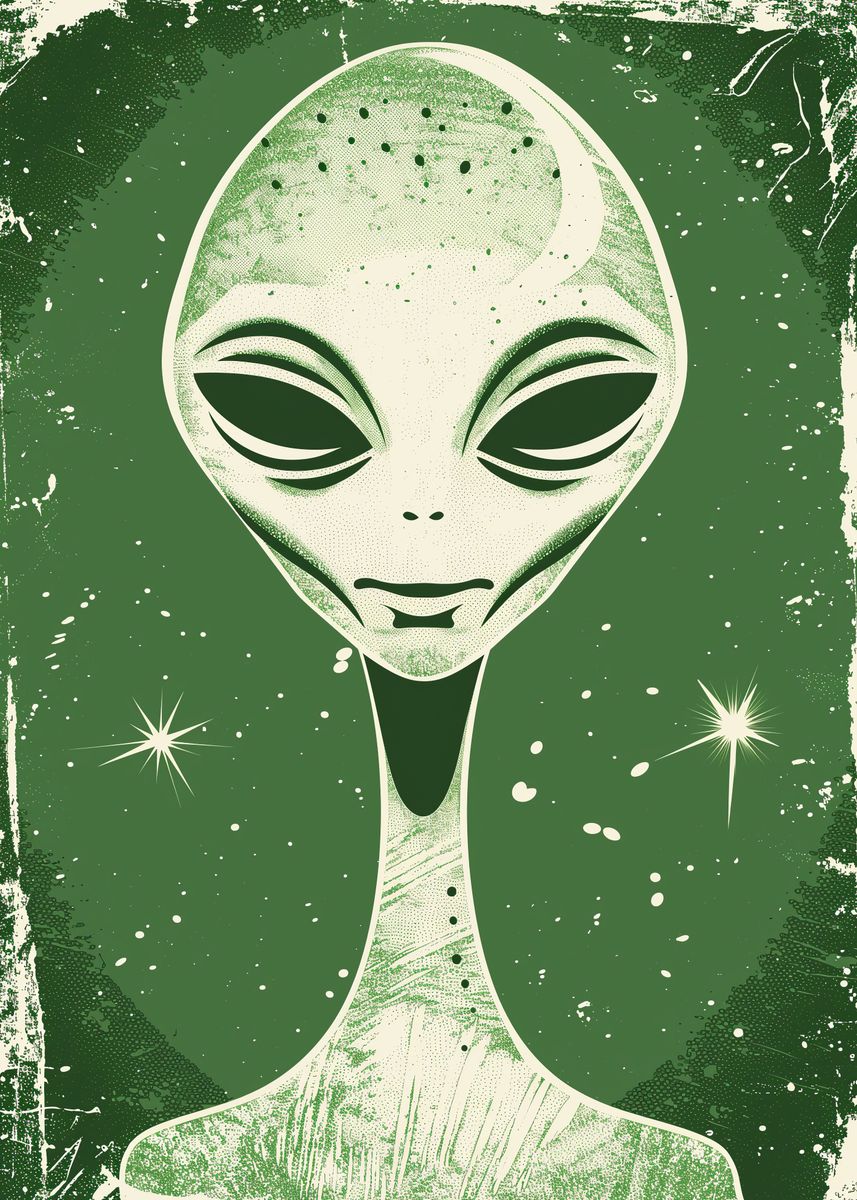 'Alien Aesthetic' Poster, picture, metal print, paint by Wall Harmonic ...