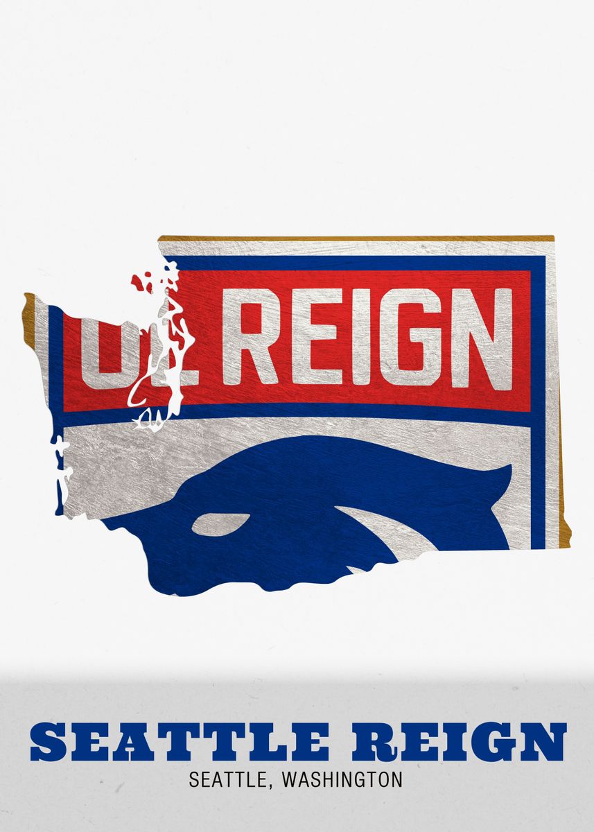 'Seattle Reign Seattle Was' Poster, picture, metal print, paint by ...