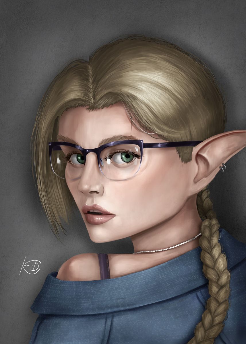 'Modern Elf 1' Poster, picture, metal print, paint by Kaido Design ...