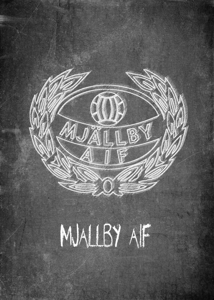 'Mjallby AIF' Poster, picture, metal print, paint by AD art | Displate
