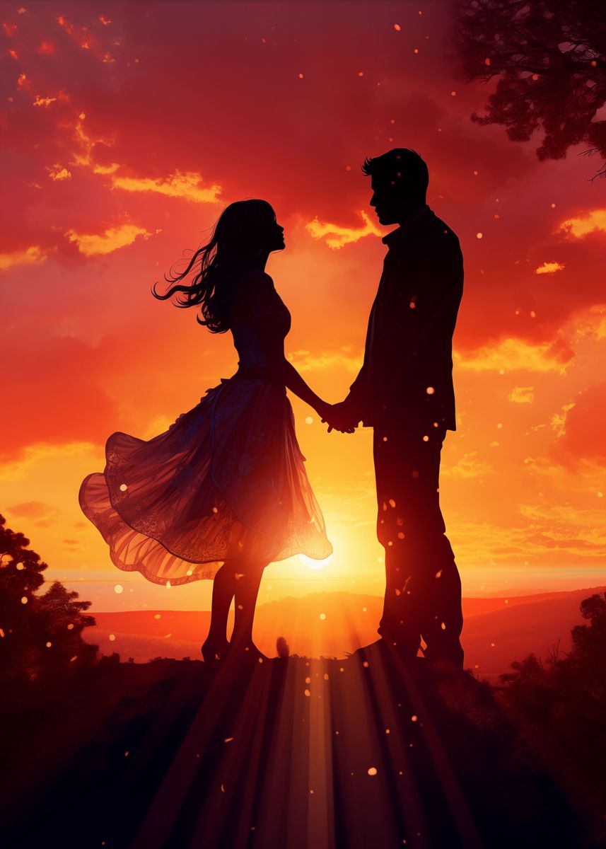 'Love is forever' Poster, picture, metal print, paint by Bofferding ...