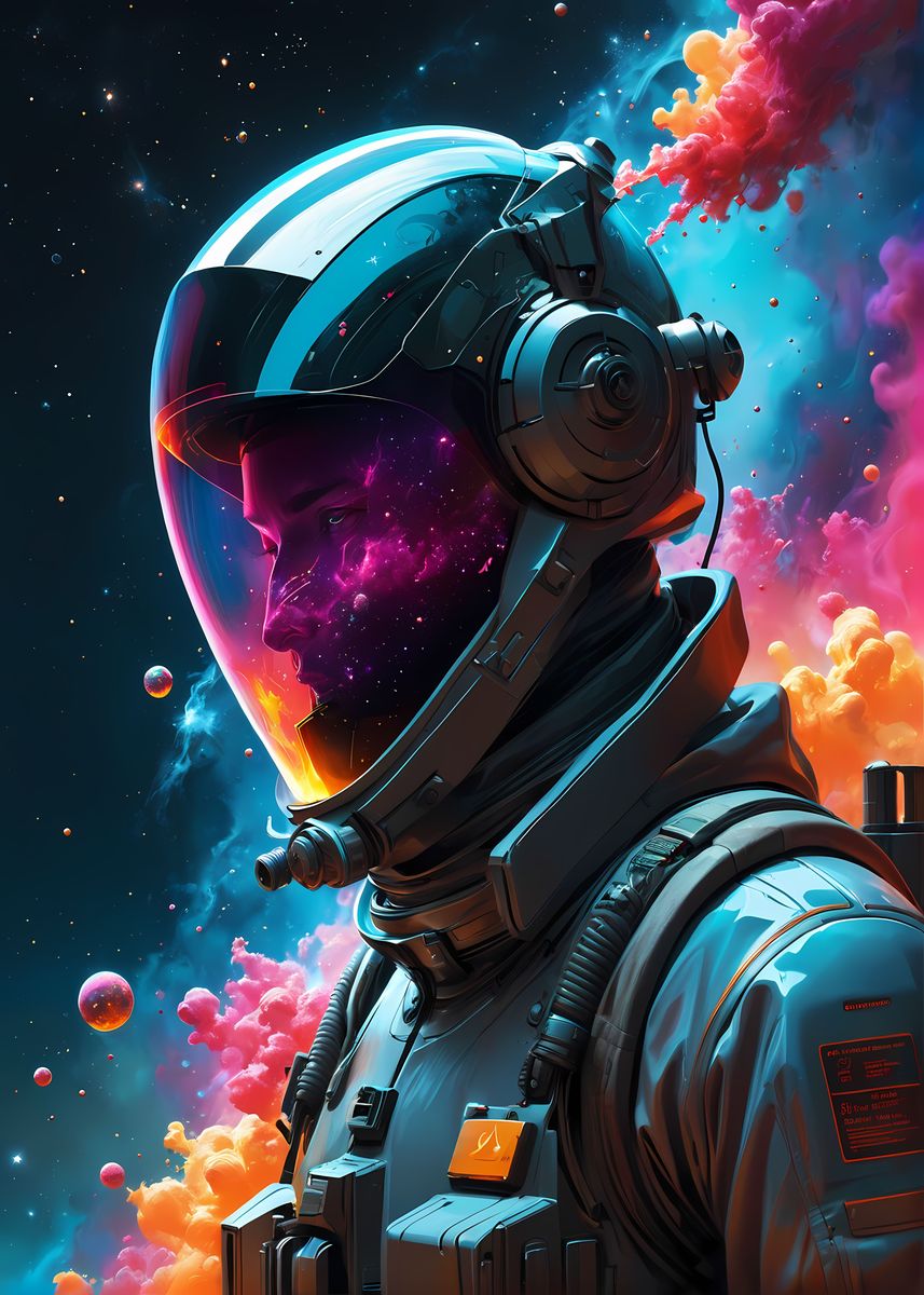 'Cosmic Space' Poster, picture, metal print, paint by Surreal Print ...