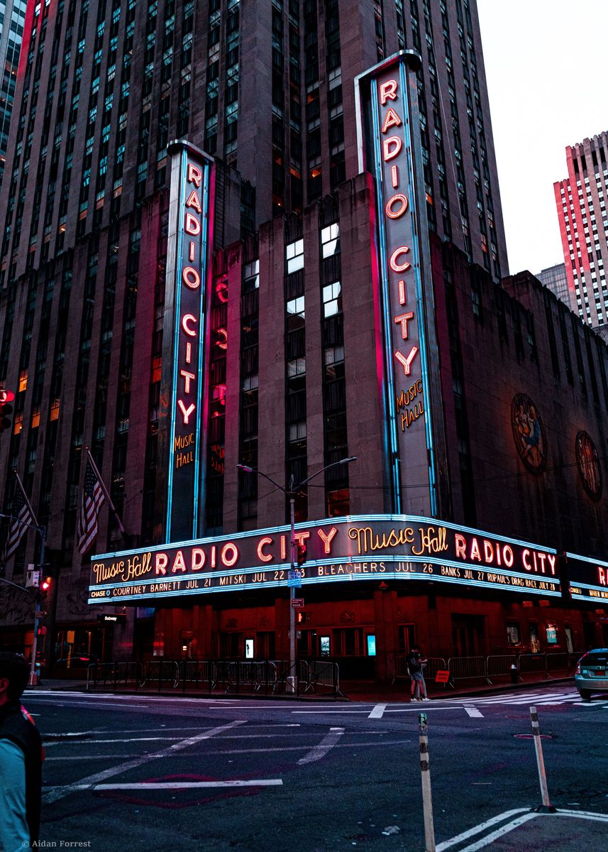 'Iconic Radiance Radio City' Poster, picture, metal print, paint by ...
