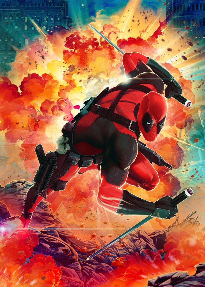'Deadpool' Poster, picture, metal print, paint by Marvel | Displate