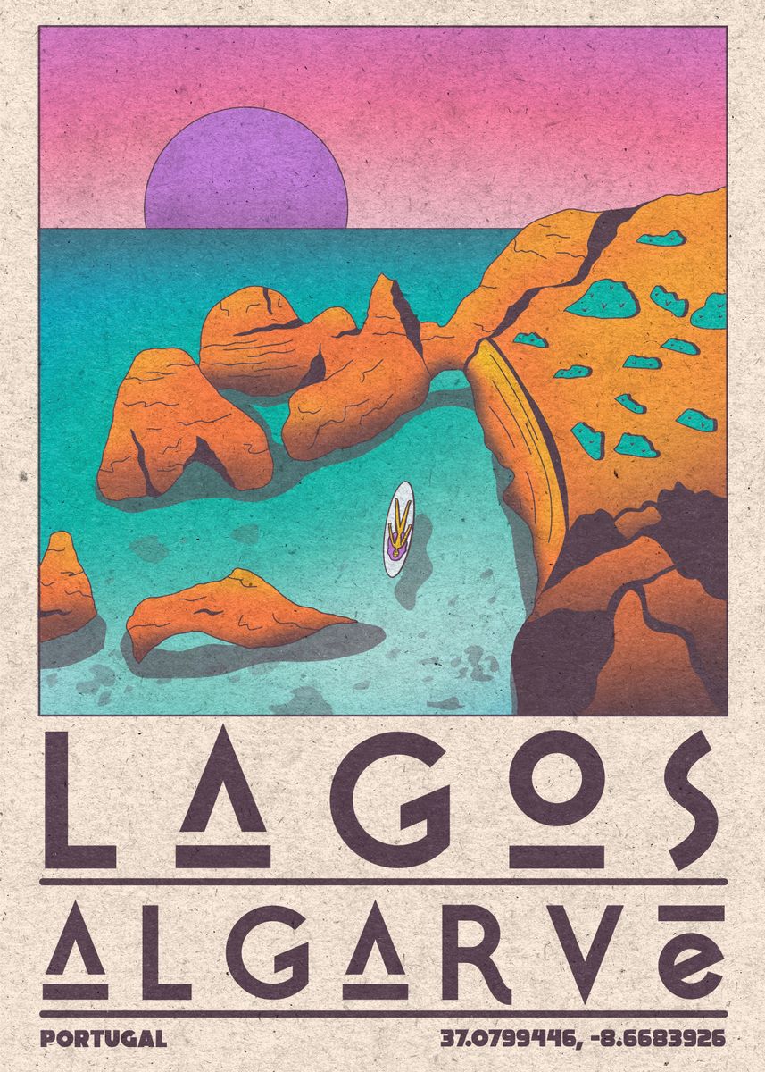 'Lagos Algarve Portugal' Poster, picture, metal print, paint by Jake ...