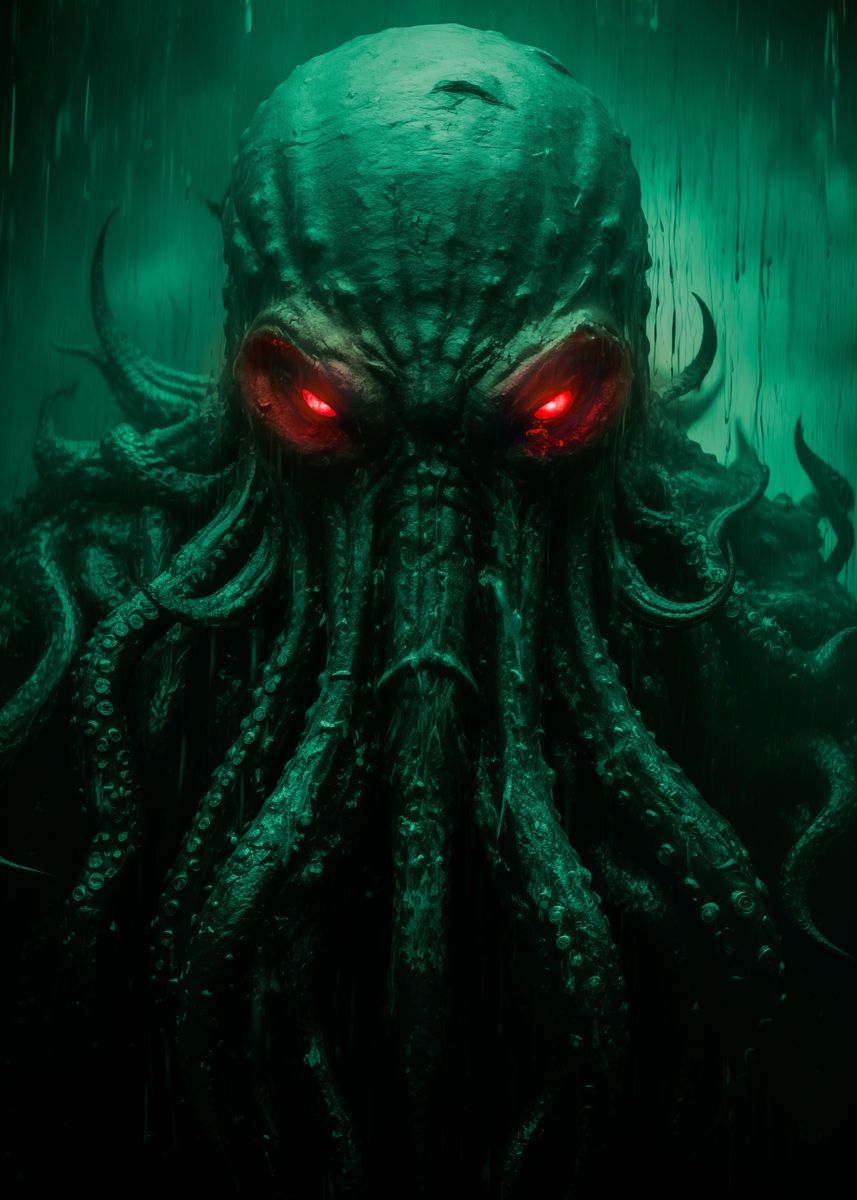 'Cthulhu Awakening' Poster, picture, metal print, paint by The creative ...