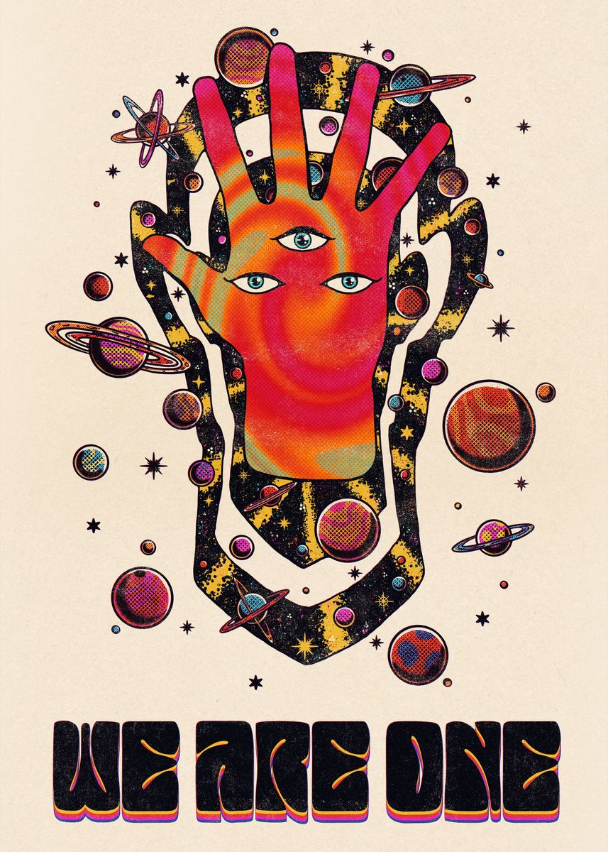 'We Are One' Poster, picture, metal print, paint by TioMontague | Displate