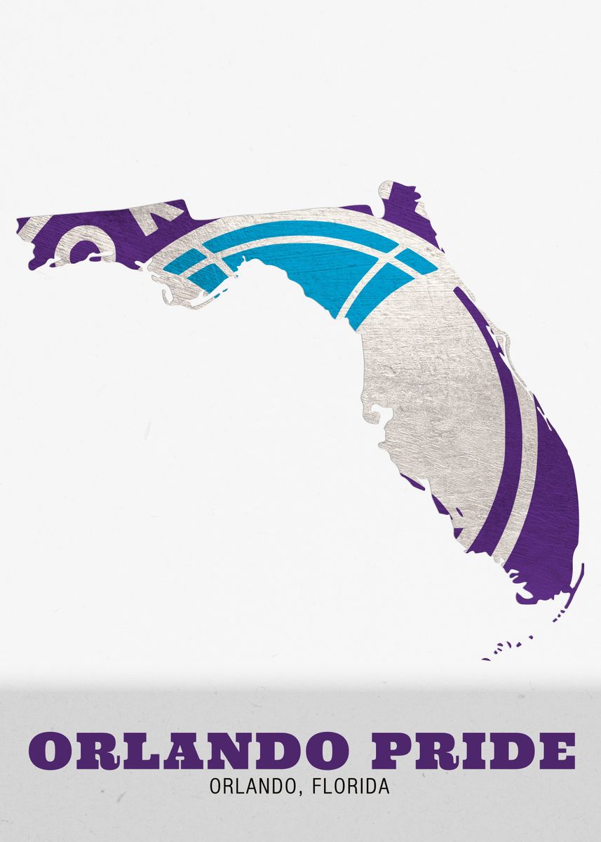 'Orlando Pride Orlando Flo' Poster, picture, metal print, paint by ...