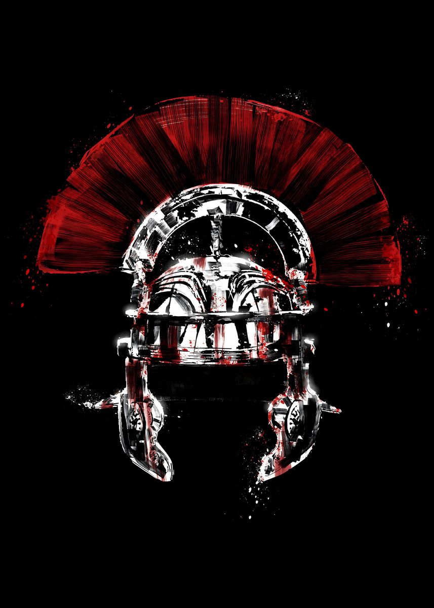 'spartan helmet' Poster, picture, metal print, paint by OMEGA FAUNA ...