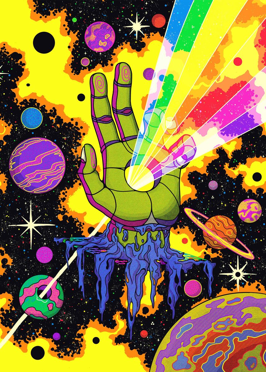 'Awakening Beam' Poster, picture, metal print, paint by TioMontague ...