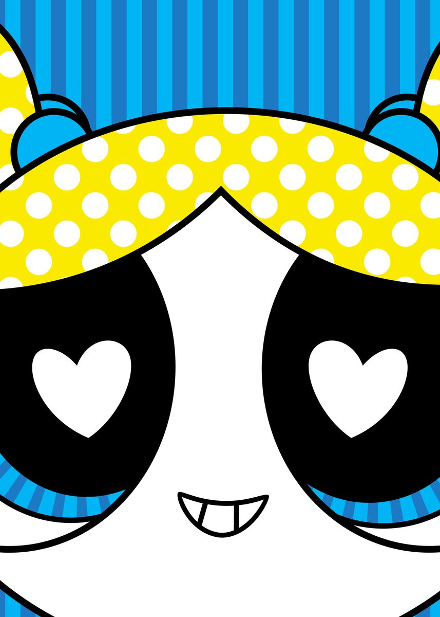 'Bubbles B Fierce' Poster, picture, metal print, paint by Cartoon ...