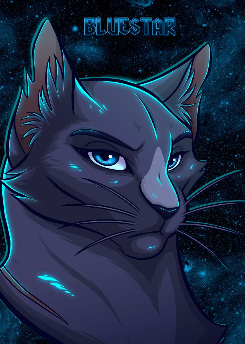 'Blue Star' Poster, picture, metal print, paint by Dudinkah | Displate