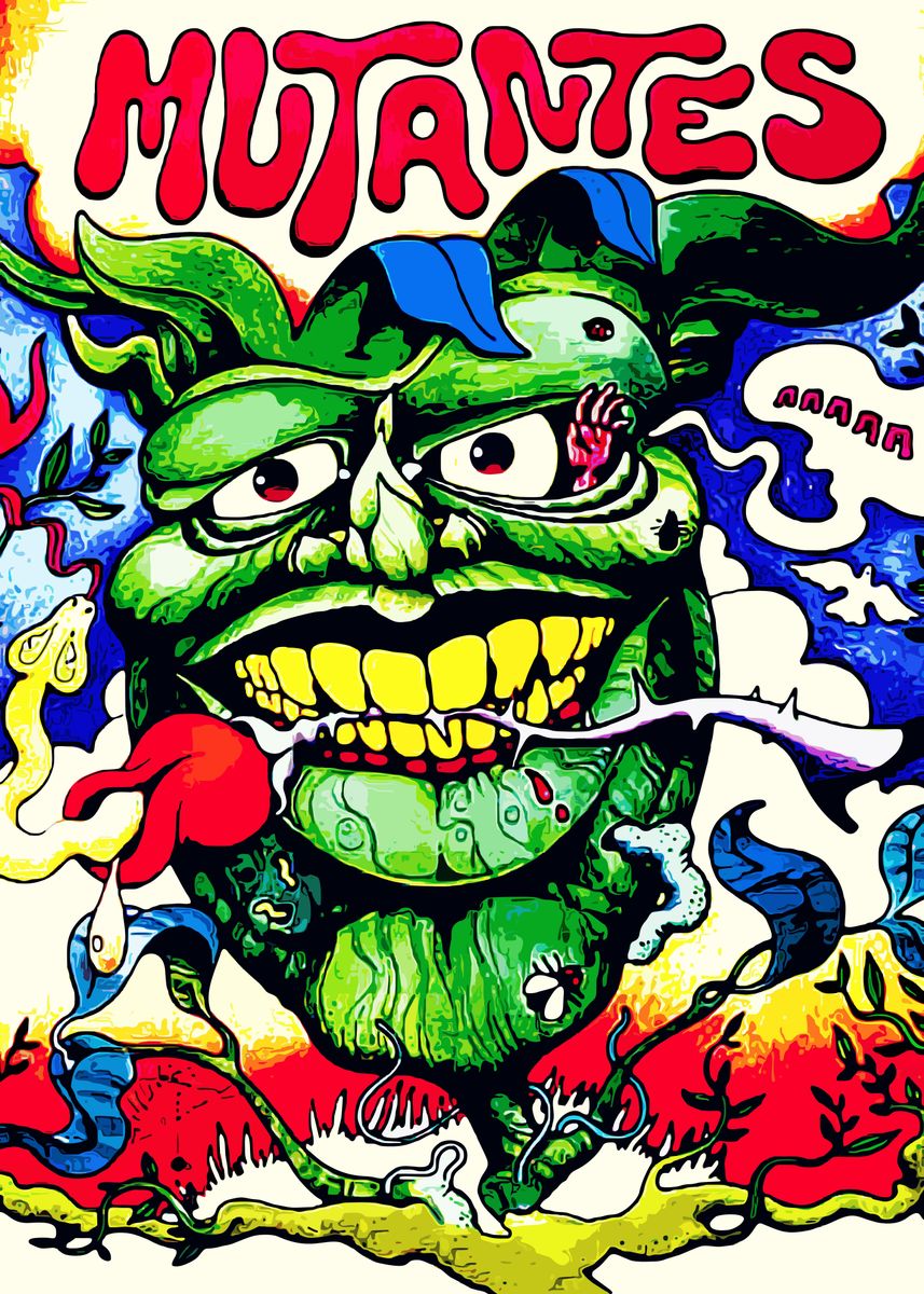 'Os Mutantes' Poster, picture, metal print, paint by supergaff | Displate