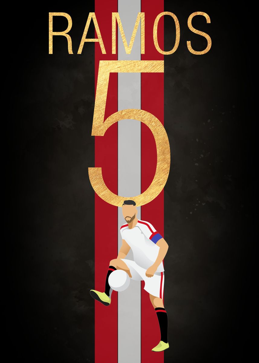 'Sergio Ramos Sevilla' Poster, picture, metal print, paint by Kaye ...