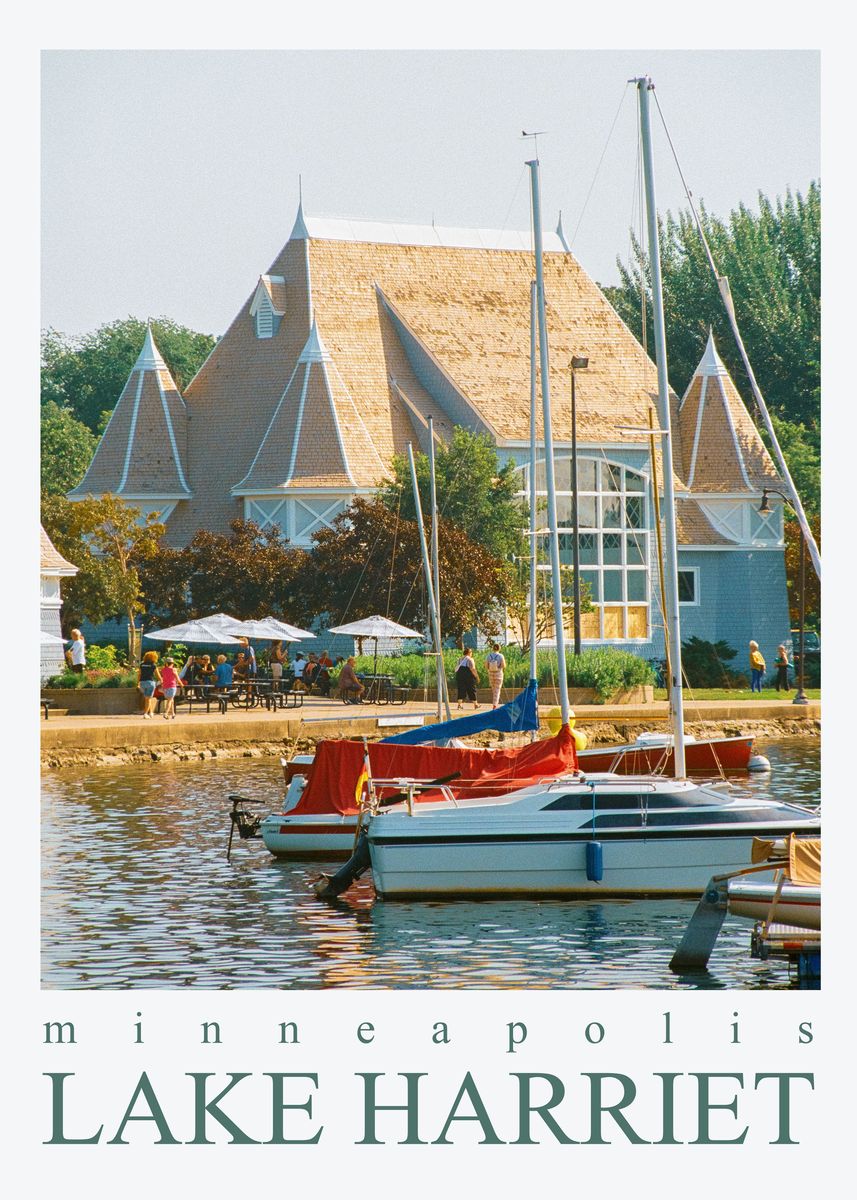 'Lake Harriet Minneapolis' Poster, picture, metal print, paint by ...
