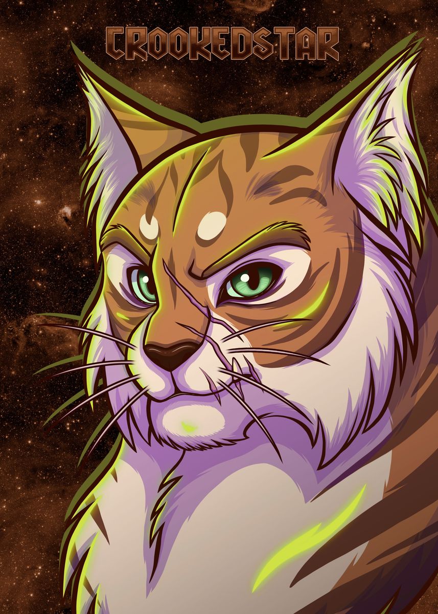 'Crooked Star' Poster, picture, metal print, paint by Dudinkah | Displate