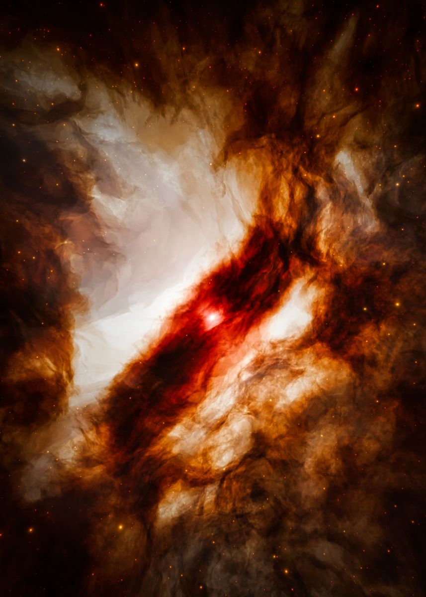 'Nebula Fire' Poster, picture, metal print, paint by AYMERIC PIHERY ...