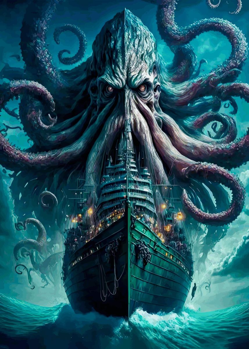 'The Call of Cthulhu' Poster, picture, metal print, paint by Shiminiso ...