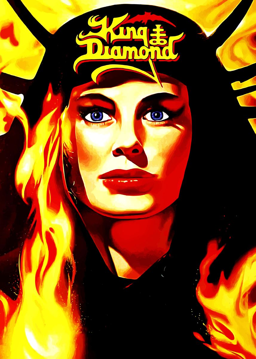 'King Diamond' Poster, picture, metal print, paint by supergaff | Displate